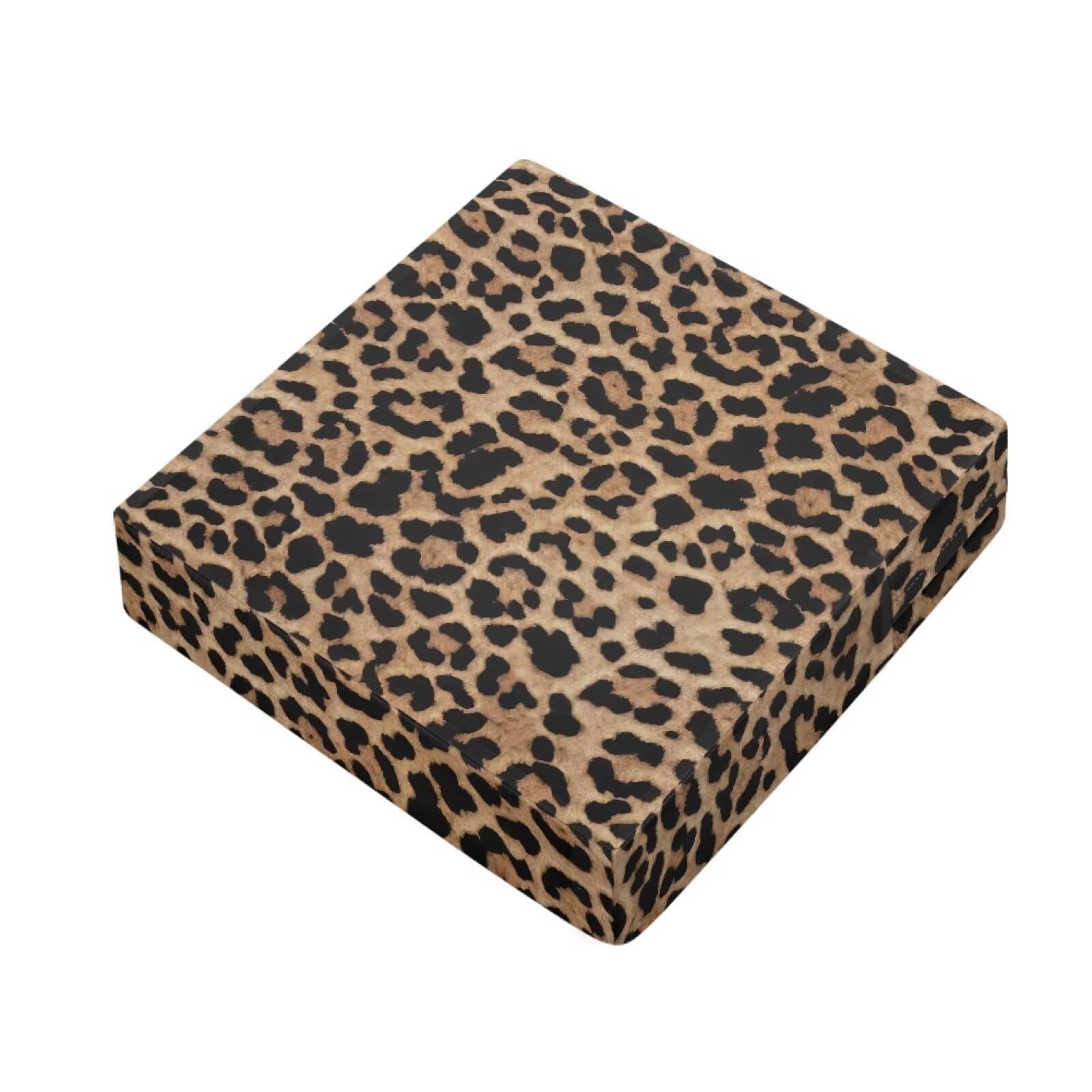 Amazon.com: Psesaysky Leopard Patio Chair Seat Cushion Covers Washable ...