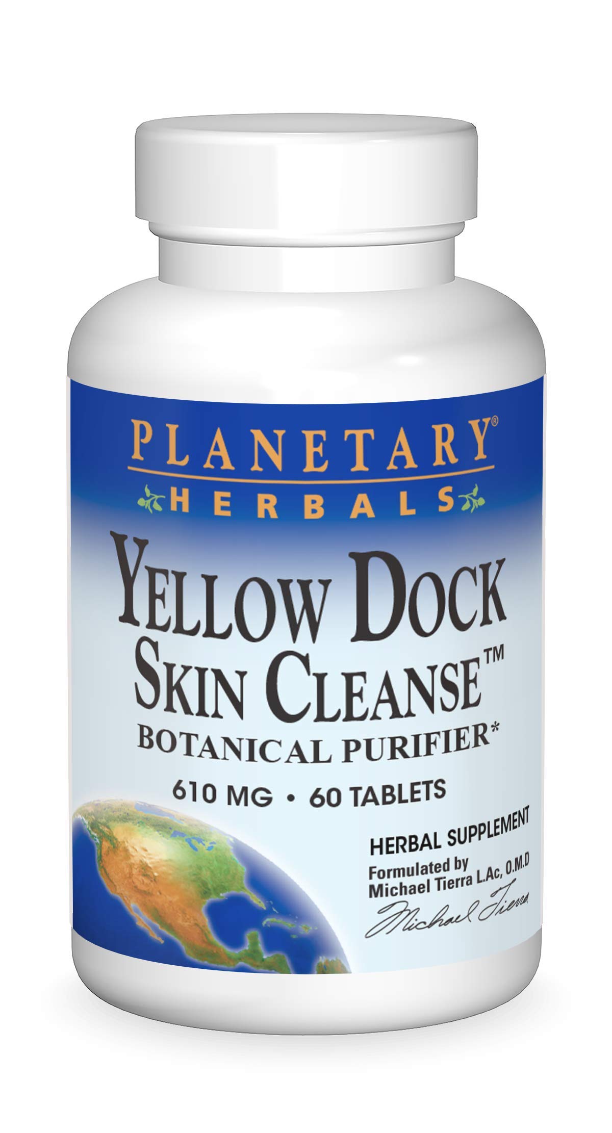 Amazon.com: Planetary Herbals Yellow Dock Skin Cleanse, 60 Tablets, 60 ...