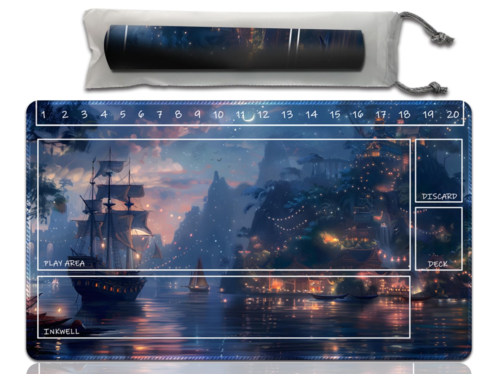 Amazon.com: Anold Premium Playmat Compatible Lorcana and TCG, 24X14 in ...