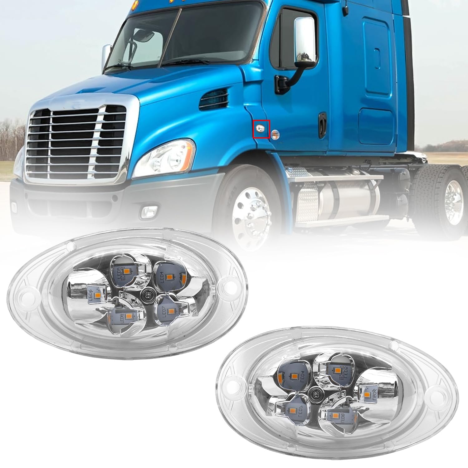 Amazon.com: 2PCS Side Marker Turn Signal Lights fit for 2008-2017 ...