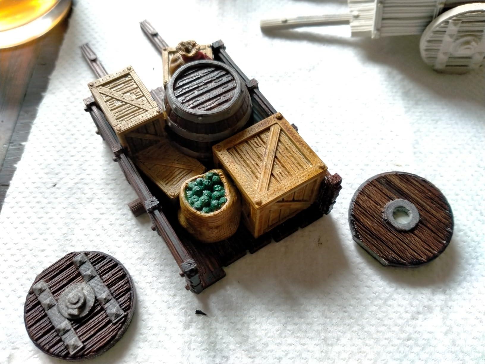 QP3D - Merchant Carts with Crates and Barrels Scatter Terrain - Fantasy ...