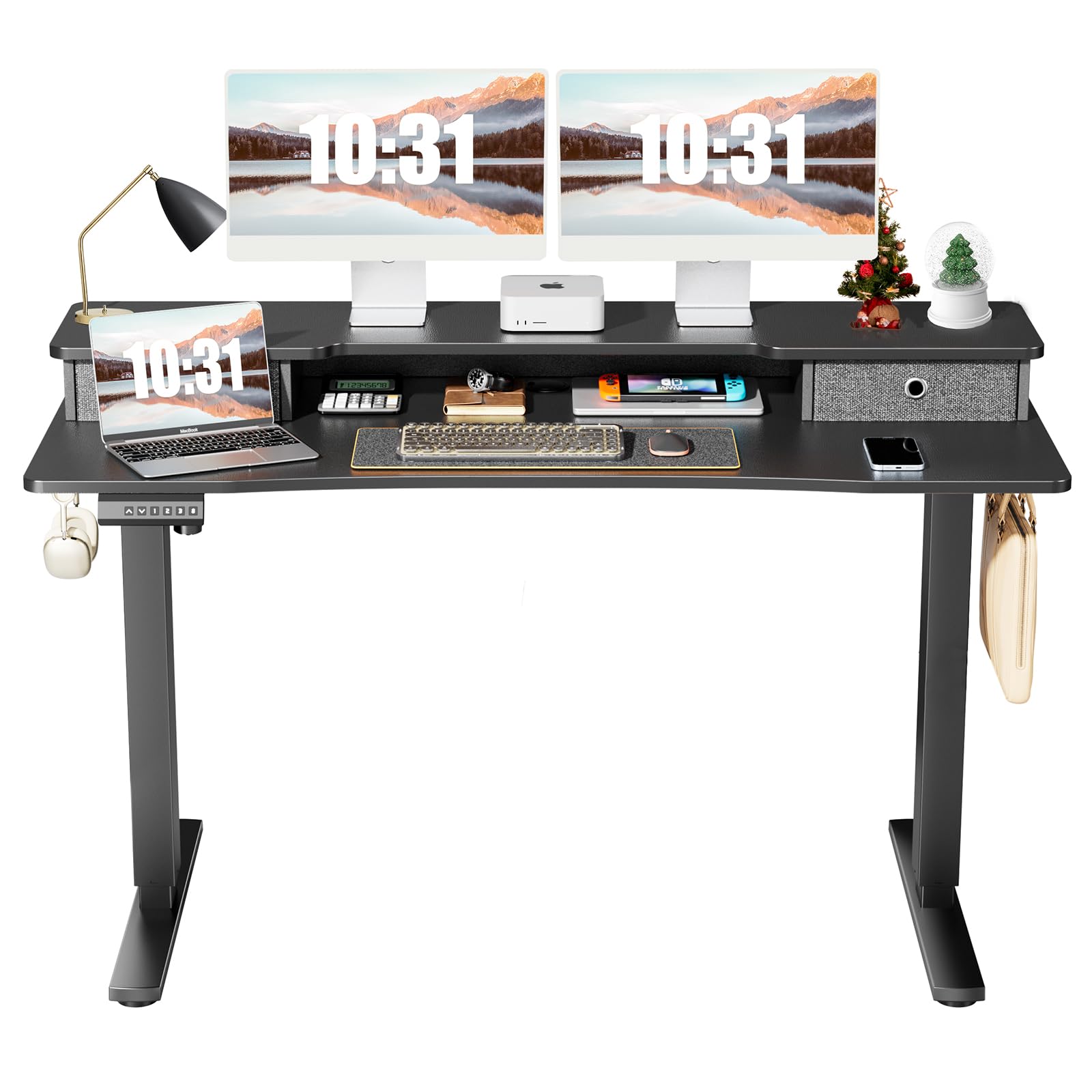 Snapklik.com : DUMOS Electric Adjustable Height 55 X 24 Inch Sit To ...