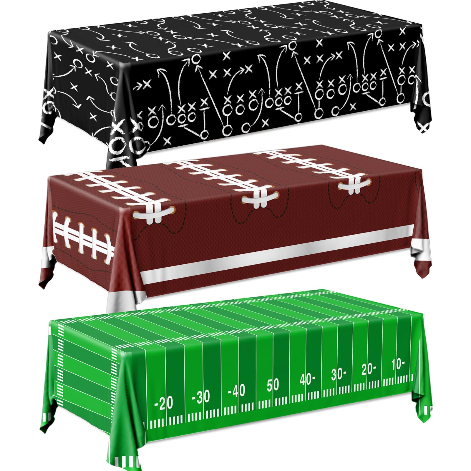 Amazon.com: Pymurod Football Party Decorations Tablecloth Disposable ...