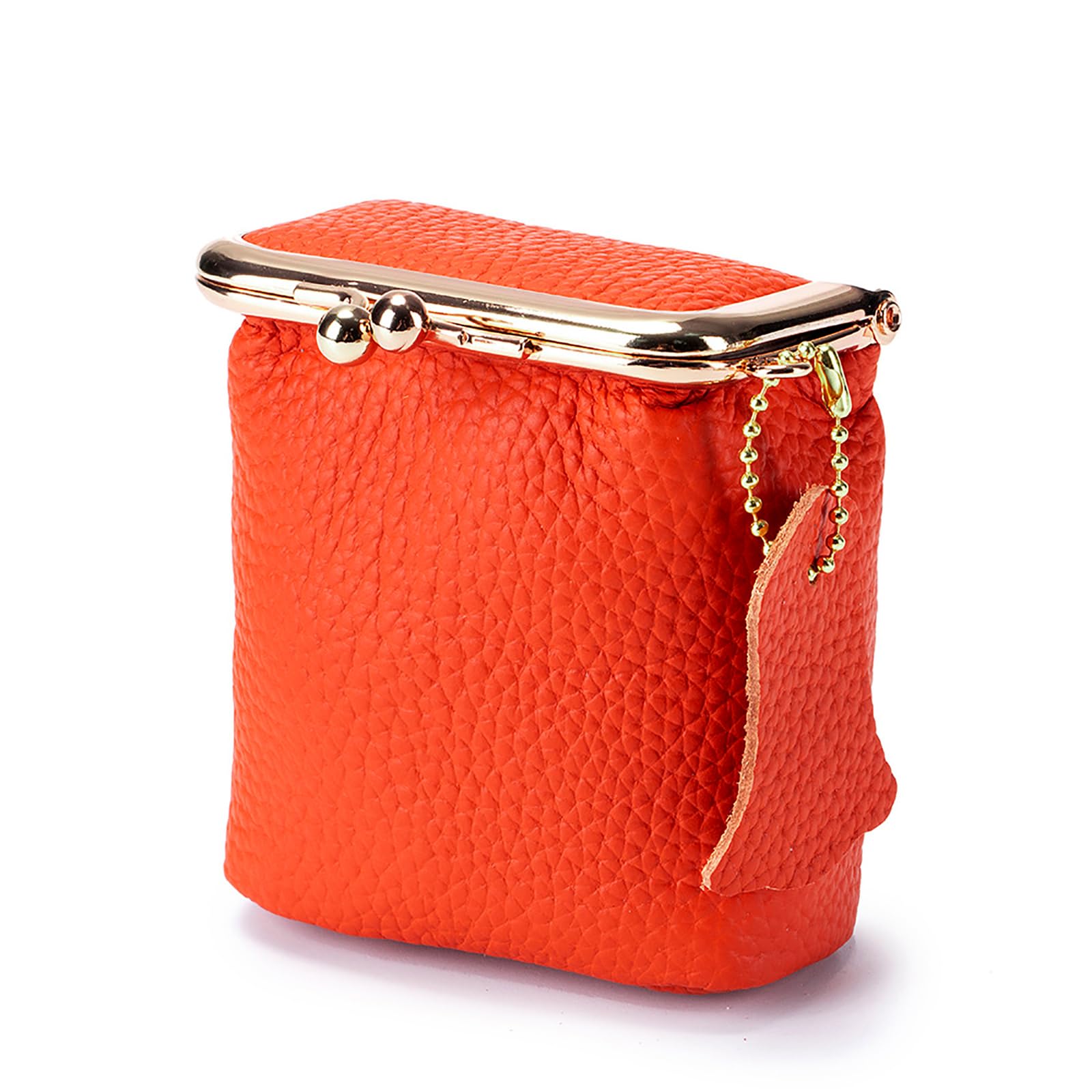 Amazon.com: Litchi Leather Coin Purse for Women, Portable Vintage ...