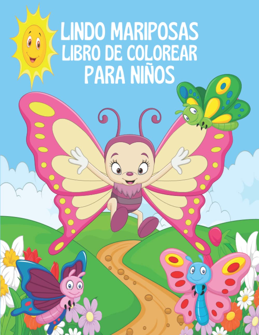 Buy Lindo Mariposas Libro De Colorear Para Niños: 50 sencillas y ...