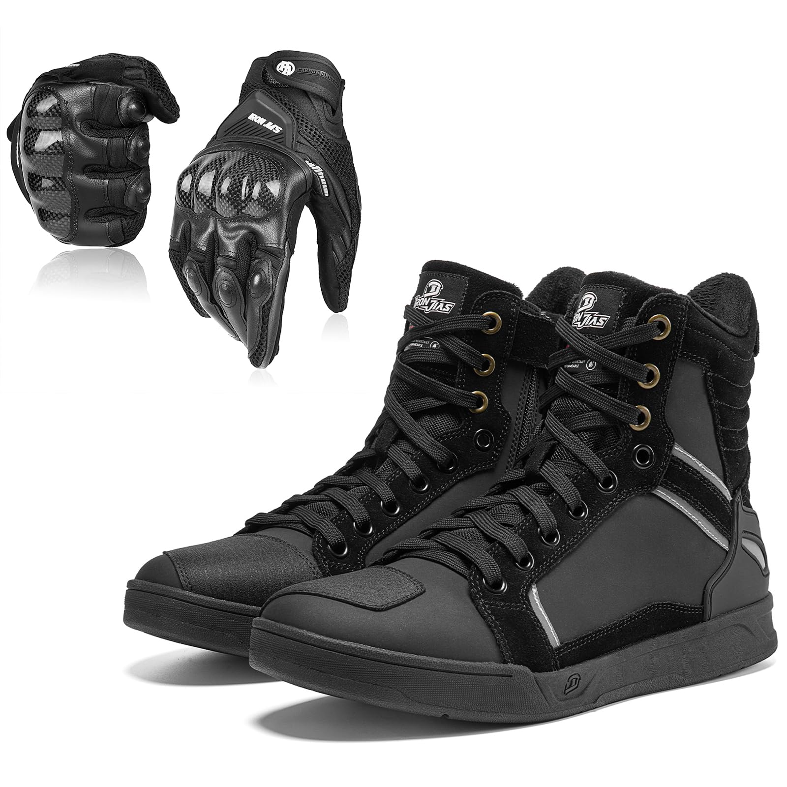 Amazon.com: BORLENI Motorcycle Shoes and Motorcycle Gloves : Automotive