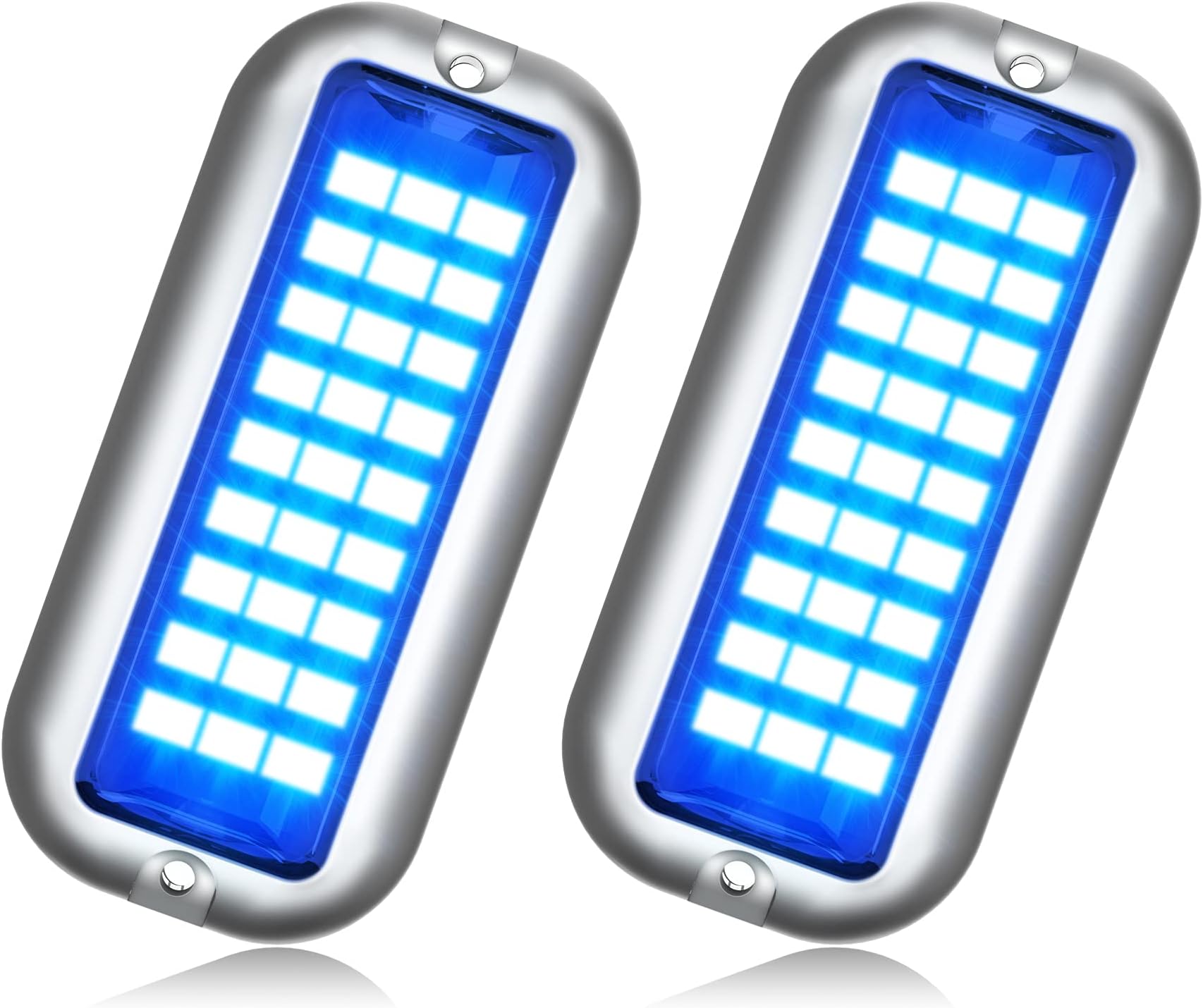 Amazon.com: BASIKER BS1 Marine LED Boat Light (2x1200LM 27LED), 10-36V ...