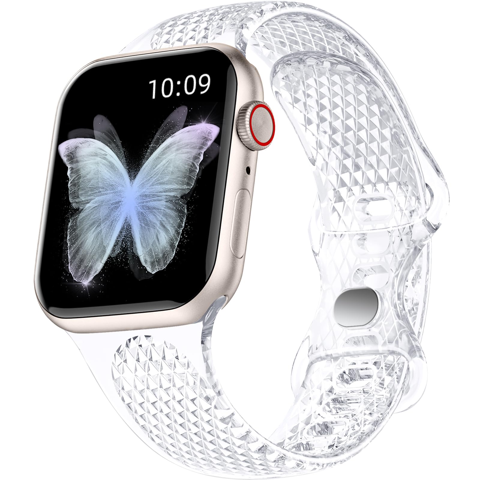 Getino Clear Band for Apple Watch 40mm 38mm 41mm 42mm 44mm 45mm 49mm ...