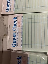 Amazon.com: Officeva Guest Checks Server Note Pads 6 Pack 300 Orders ...