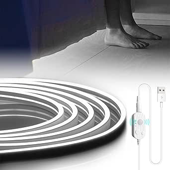 Amazon.com: qnnp Motion Sensor Light Strip 16.4ft/5m, Waterproof ...