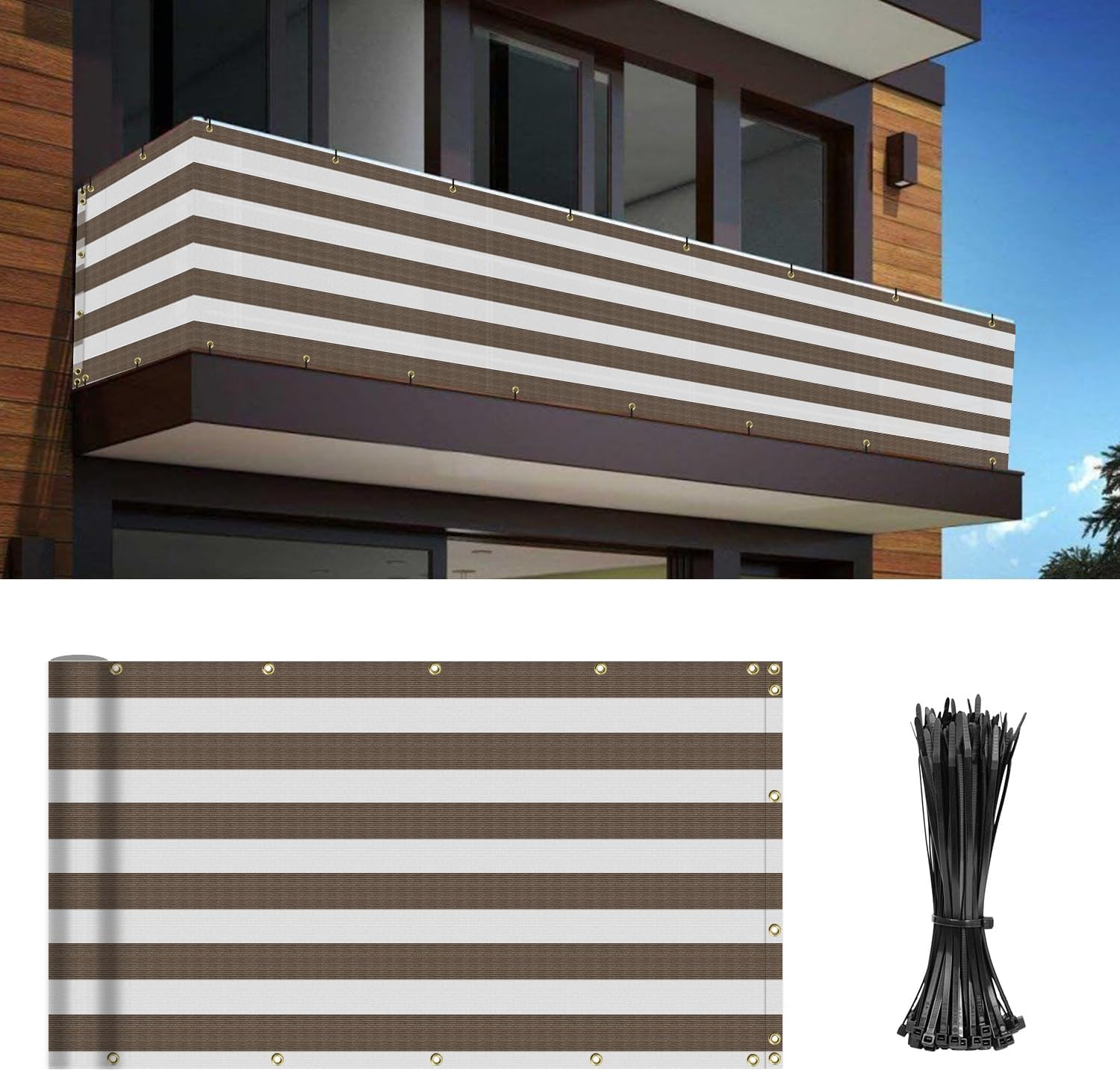 Amazon.com : INFRANGE Balcony Privacy Fence Screen 3' x 14' Mesh ...