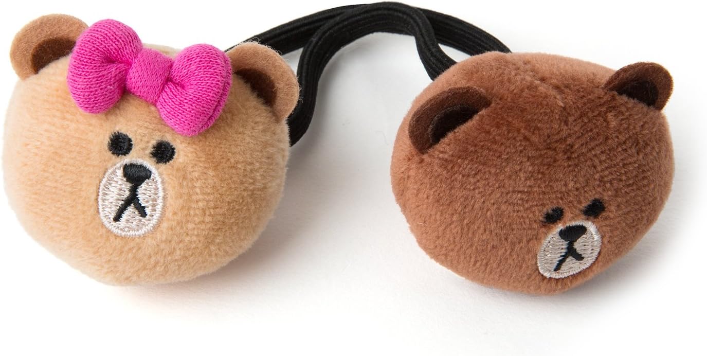 LINE FRIENDS Brown - Choco Plush Hair Band One Size Brown at Amazon ...
