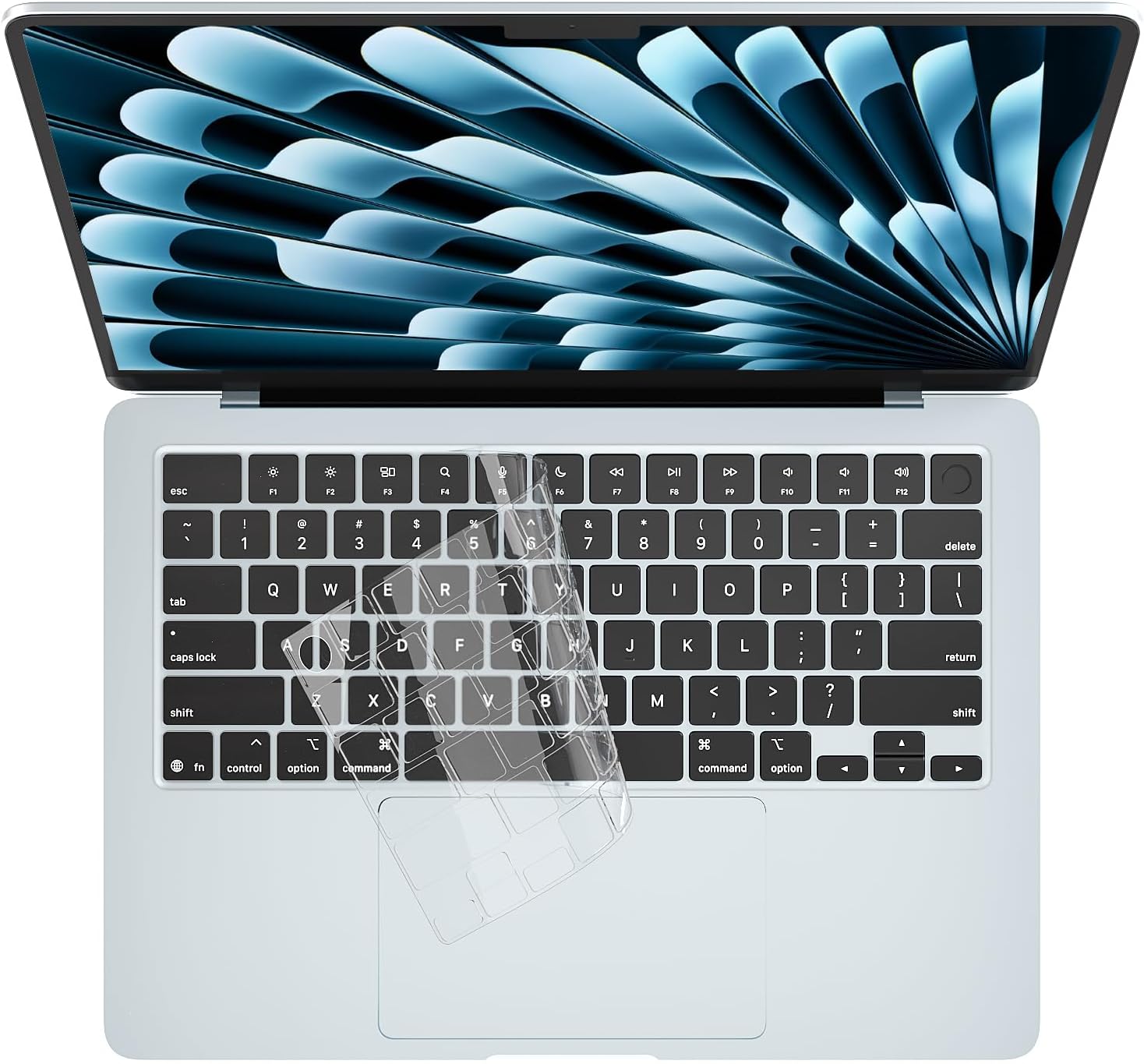 Amazon.com: Keyboard Cover Skin for MacBook Air 13" 15 inch M4 Chip ...