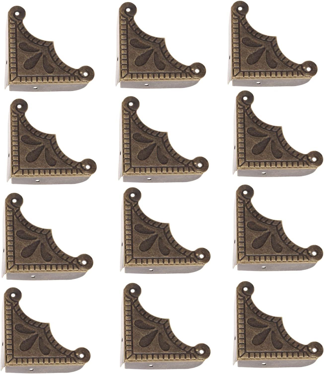 INCREWAY Lot de 8 protections d'angle vintage en métal pour meubles et ...