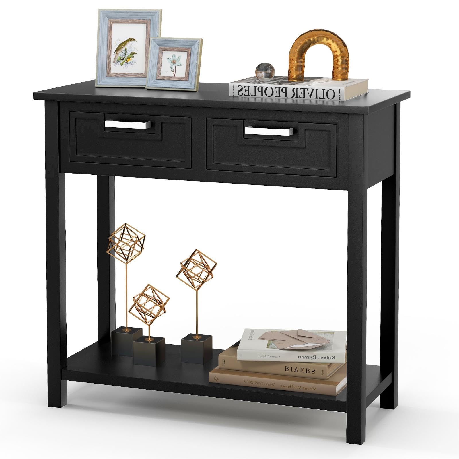 Amazon.com: Julimoon Console Entryway Table, Black : Home & Kitchen