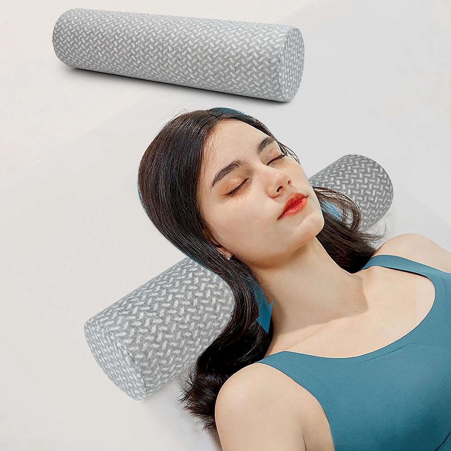 Amazon.com: SUBCULTUREPICK Cervical Neck Roll Foam Pillow, Bolster ...