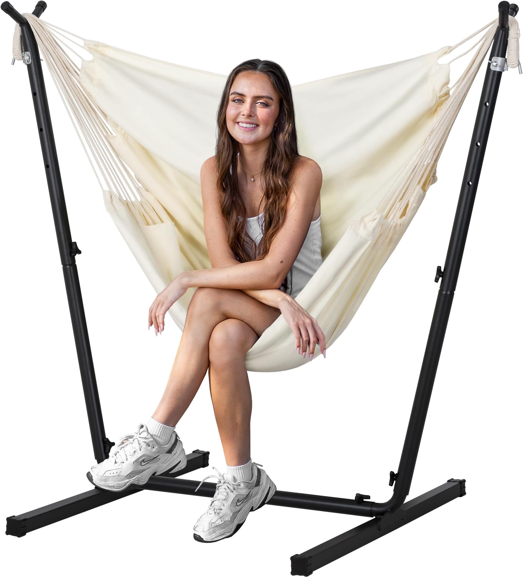 Amazon.com: Premium Hammock Chair with Stand,Heavy-Dutyhammock Stand ...