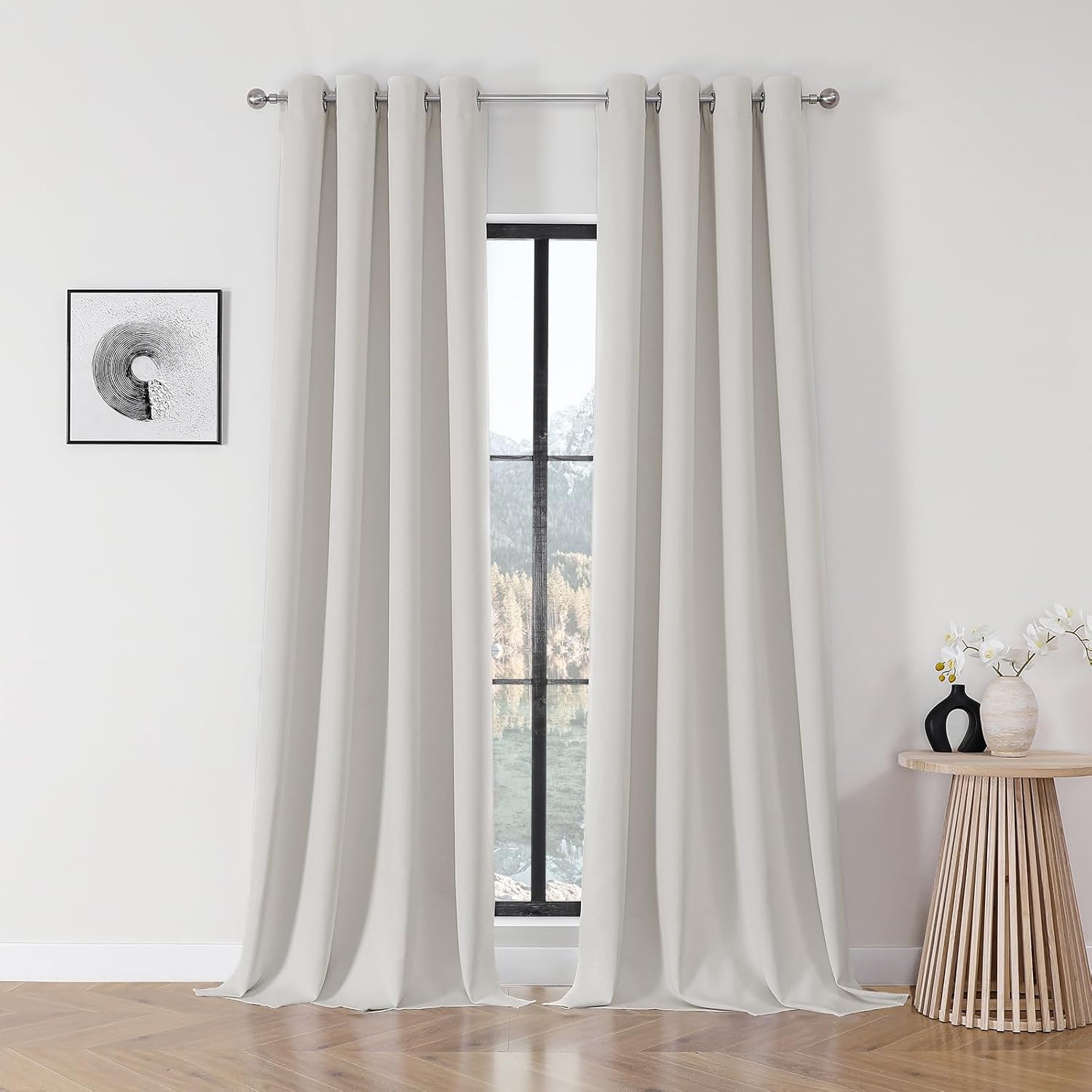 Amazon.com: Joydeco Blackout Curtains 108 Inch Length 2 Panels Set ...