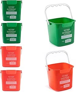 Amazon.com: Matthew Detergent and Sanitizing Cleaning Bucket 6 Quart ...
