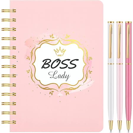 Amazon.com : Thenshop Boss Lady Gifts for Women Boss Notebook Leather ...