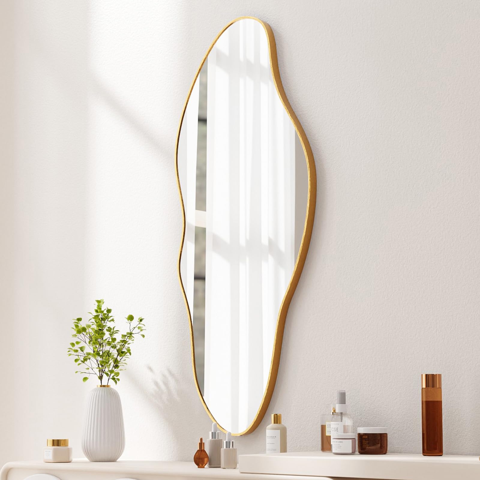 Amazon.com: SANHUAMAO Irregular Wall Mirror Asymmetrical Mirror for ...