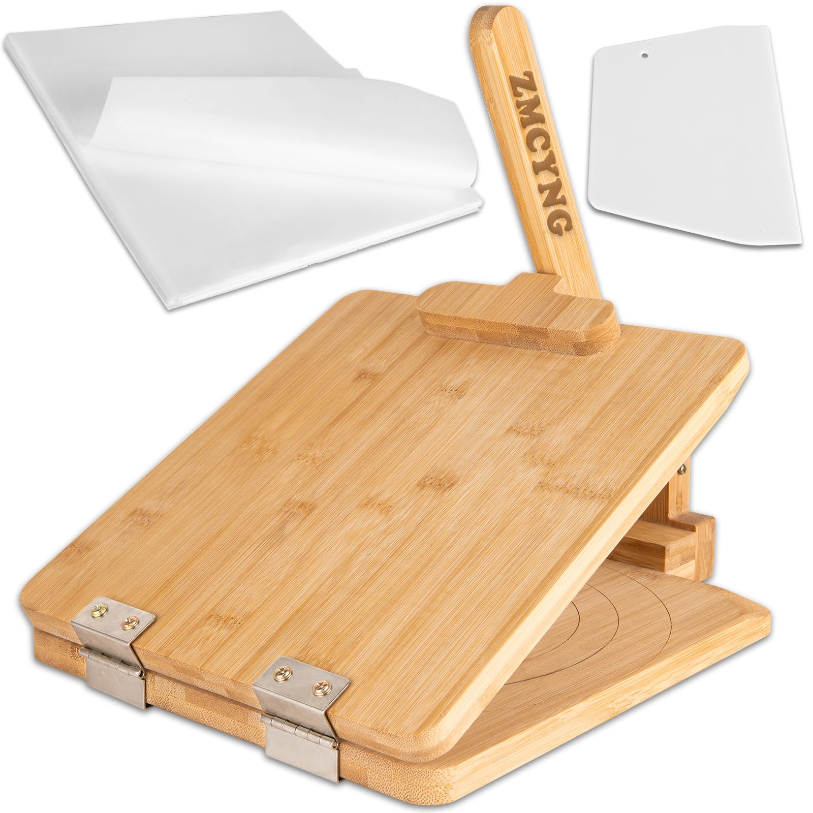 Amazon.com: Bamboo Wooden Tortilla Press - 10 Inch Wood Tortilla Maker ...
