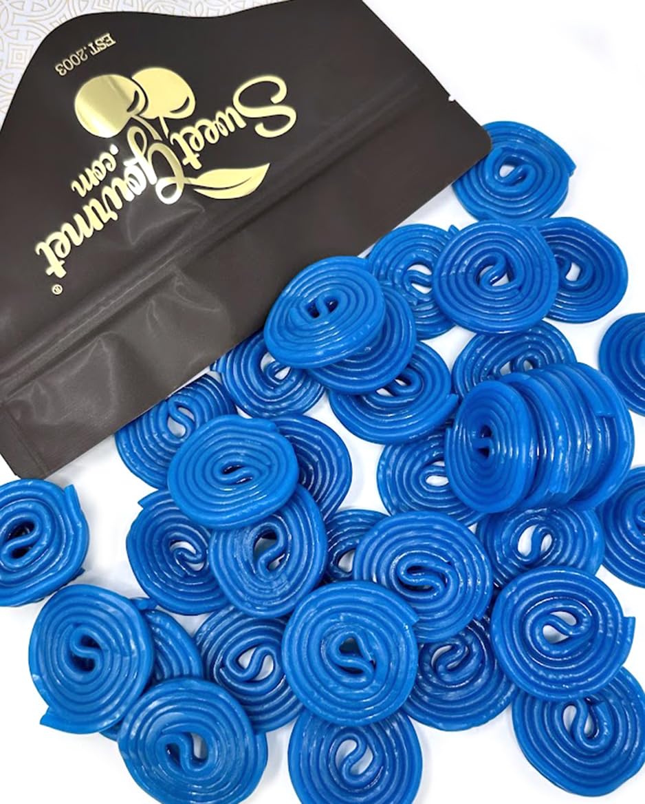 Snapklik.com : Blue Raspberry Flavored Licorice Wheels Italian Bulk ...