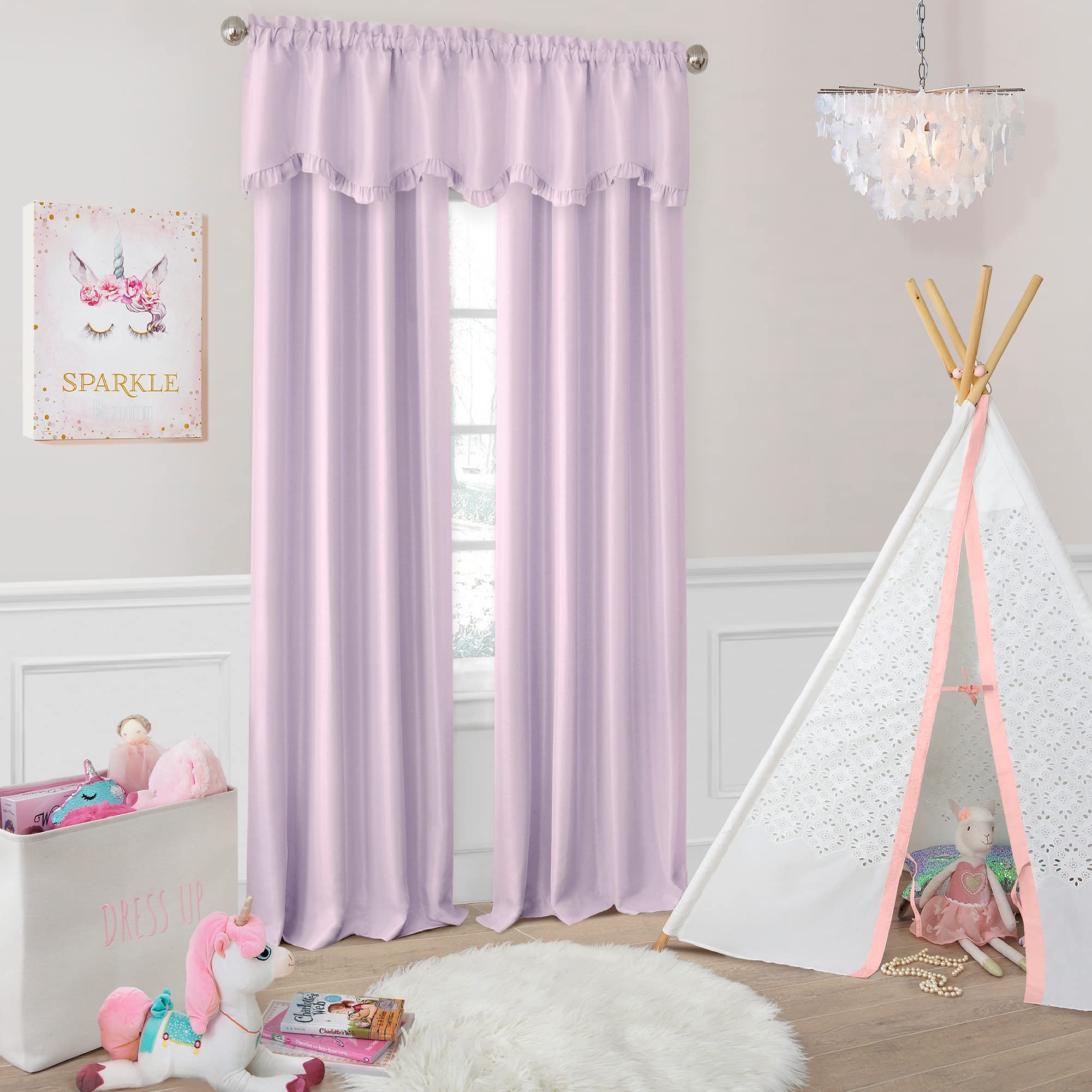 Lavender Nursery Curtains