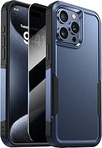 Amazon.com: Diaclara Designed for iPhone 15 Pro Max Case, [with Privacy Screen Protector] [Anti ...