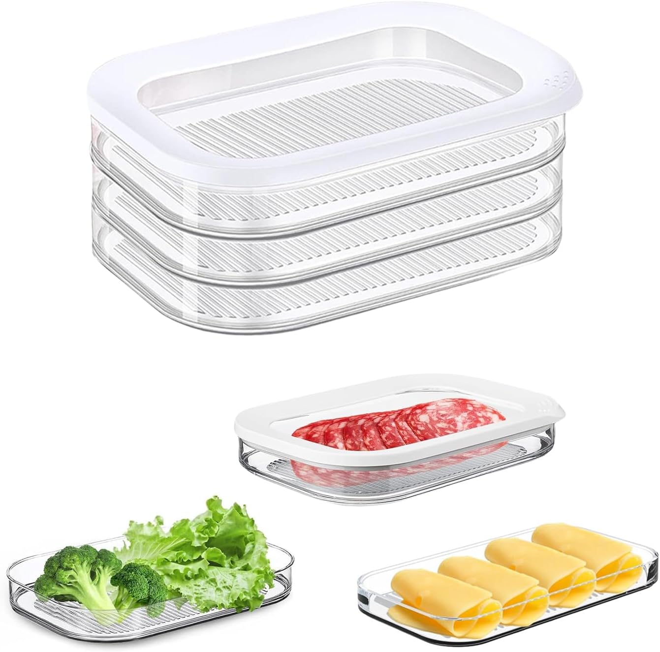 Amazon.com: Komax Daykips Bacon Container for Refrigerator – BPA-Free ...