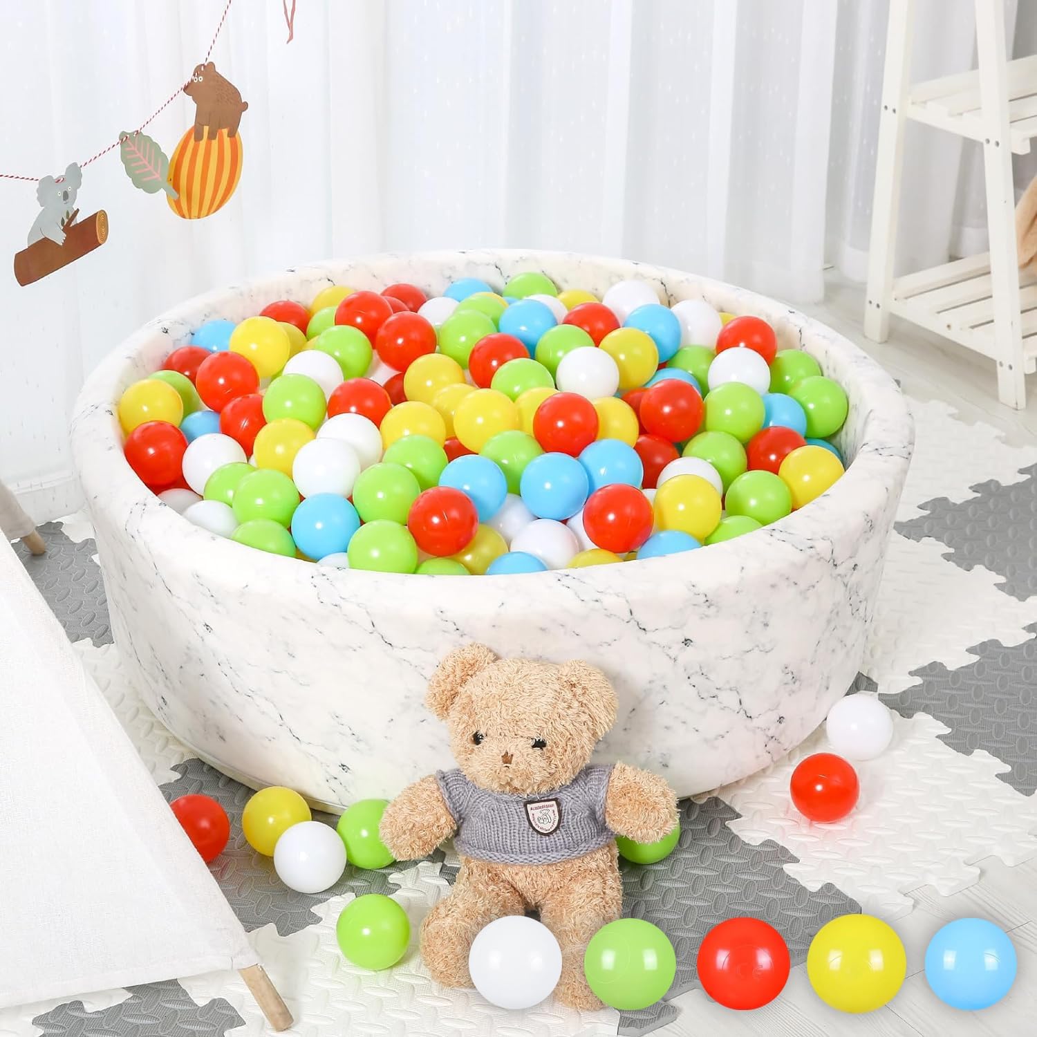 Amazon.com: STARBOLO Soft Plastic Ball Pit Balls - 2.75inches Phthalate ...