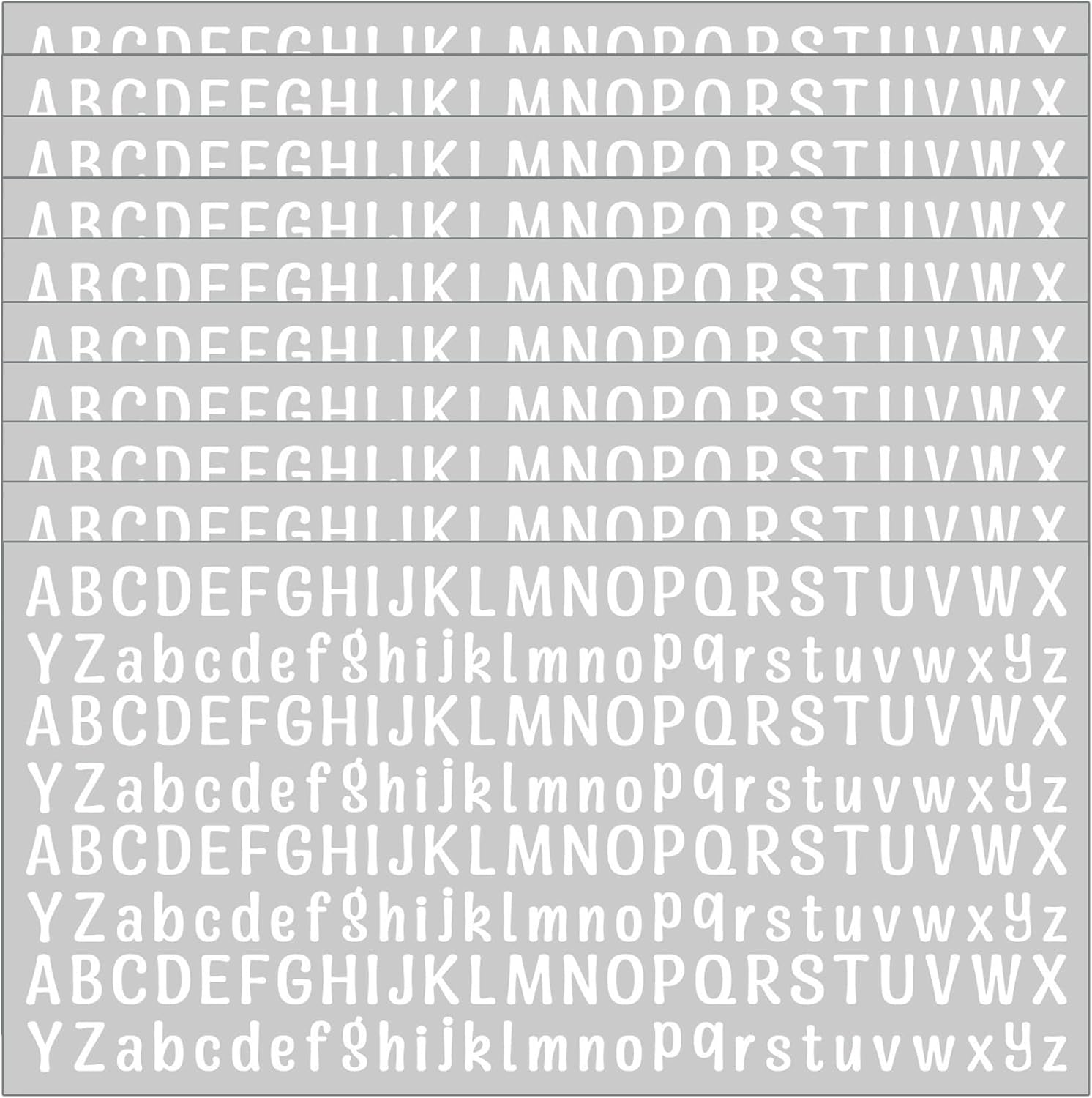 Amazon.com: 0.5 inch Small Letter Stickers,2080 Alphabet 10 Sheets ...