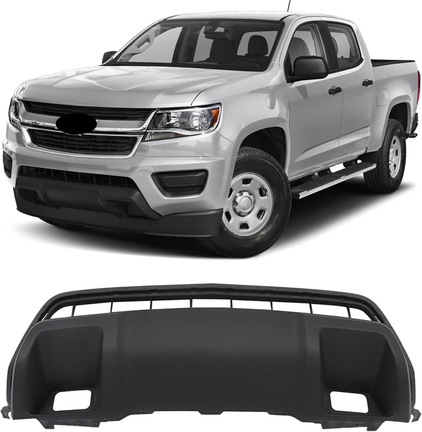 Amazon.com: Silscvtt Front Lower Bumper Skid Plate with Tow Hook Holes ...