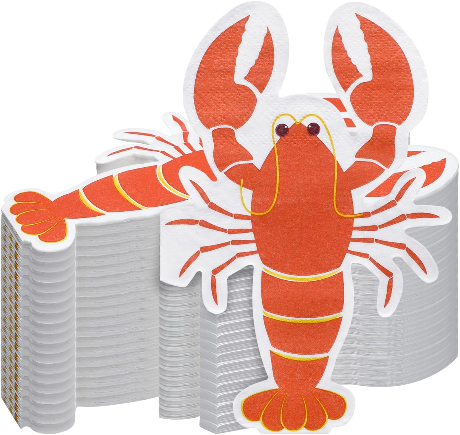 Amazon.com: Fuyoooo 100 Pcs Lobster Napkins Crawfish Party Decorations ...