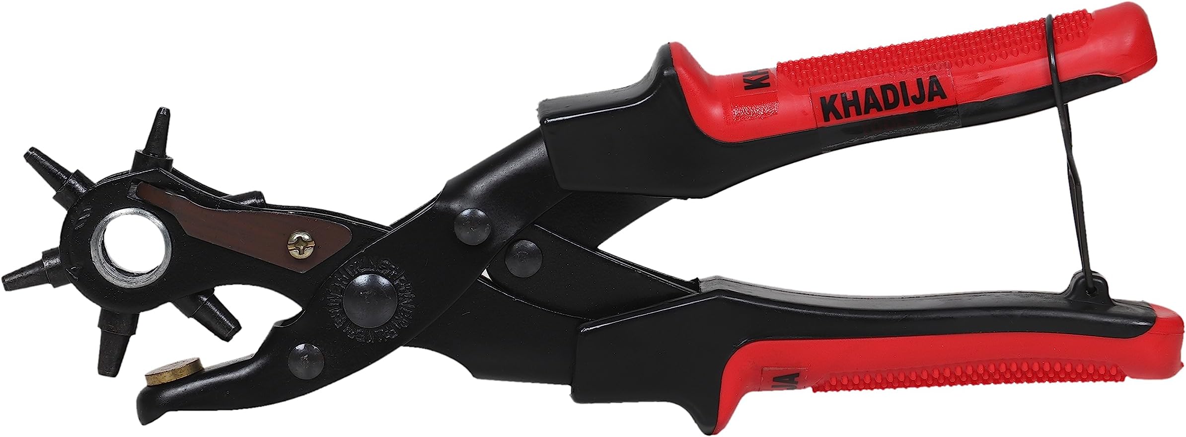 KHADIJA Revolving Leather Punch Pliers or Punching Machine with 6 Hole ...