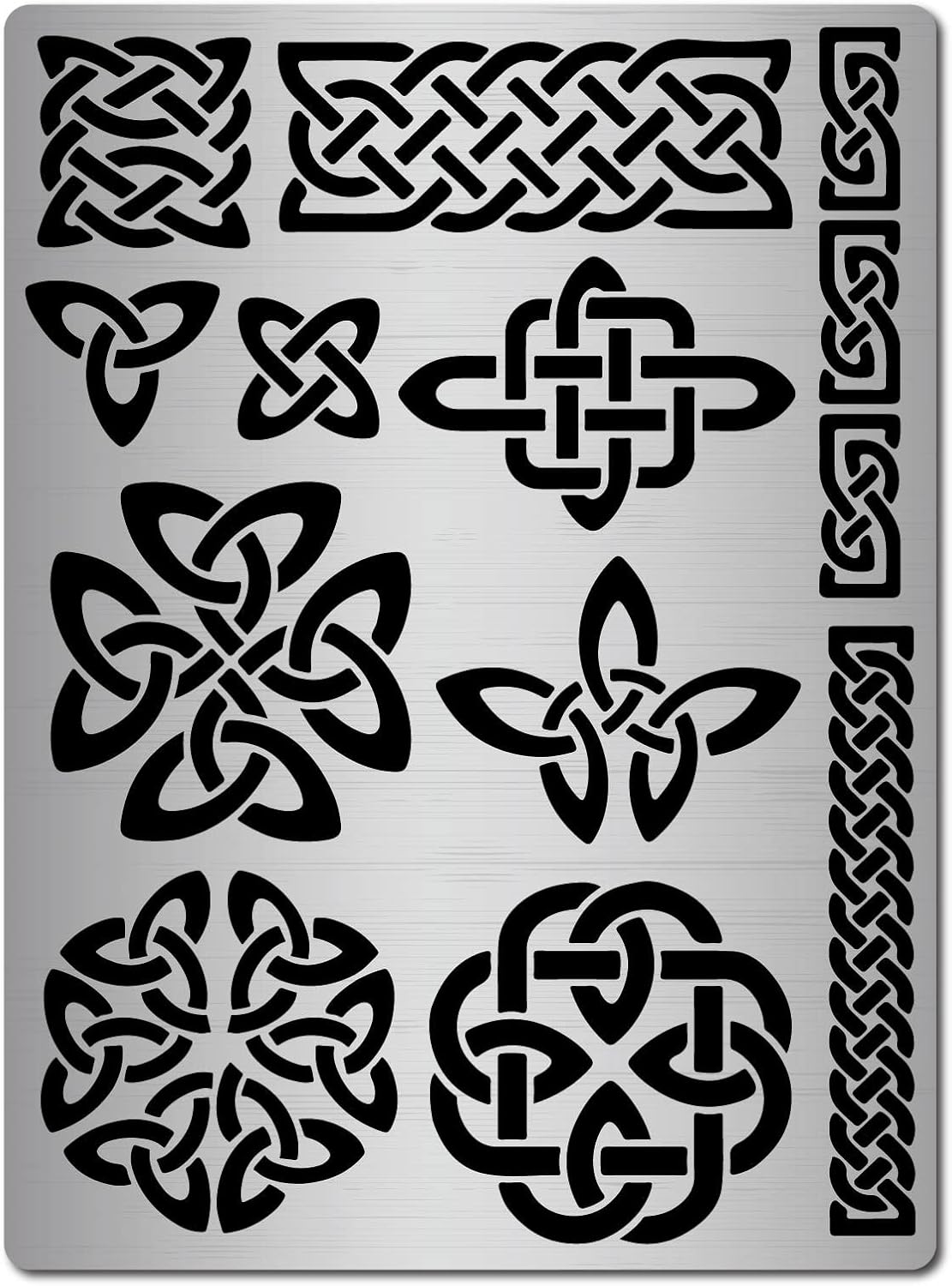 GORGECRAFT Metal Celtic Triquetra Knot Stencil Viking Symbol Wicca ...