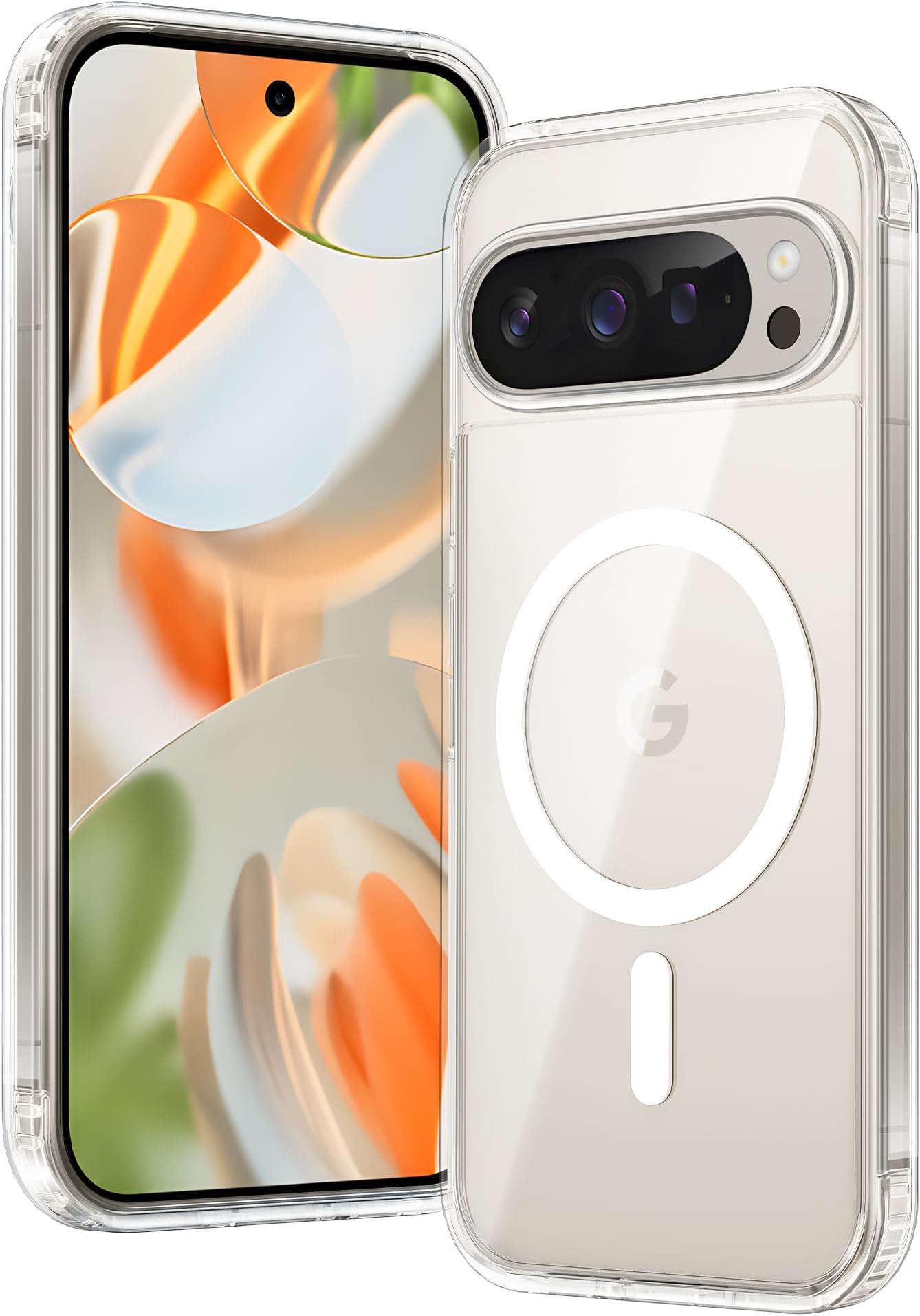 Amazon.com: FNTCASE for Google Pixel-9-Pro XL Case: Clear Case Magnetic ...