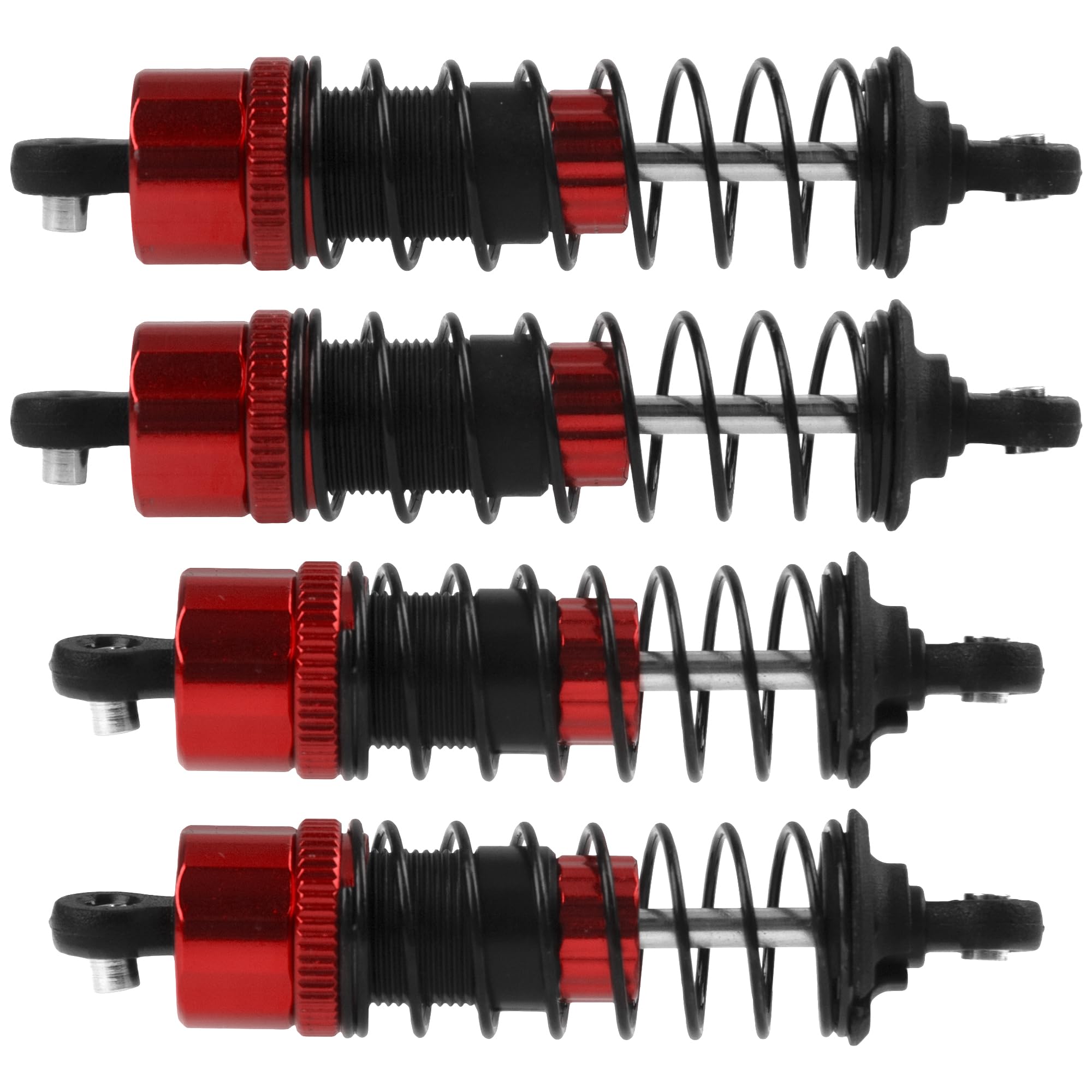 4 Pieces Shock Absorbers Replacement 60 Mm 1:12 Scale For