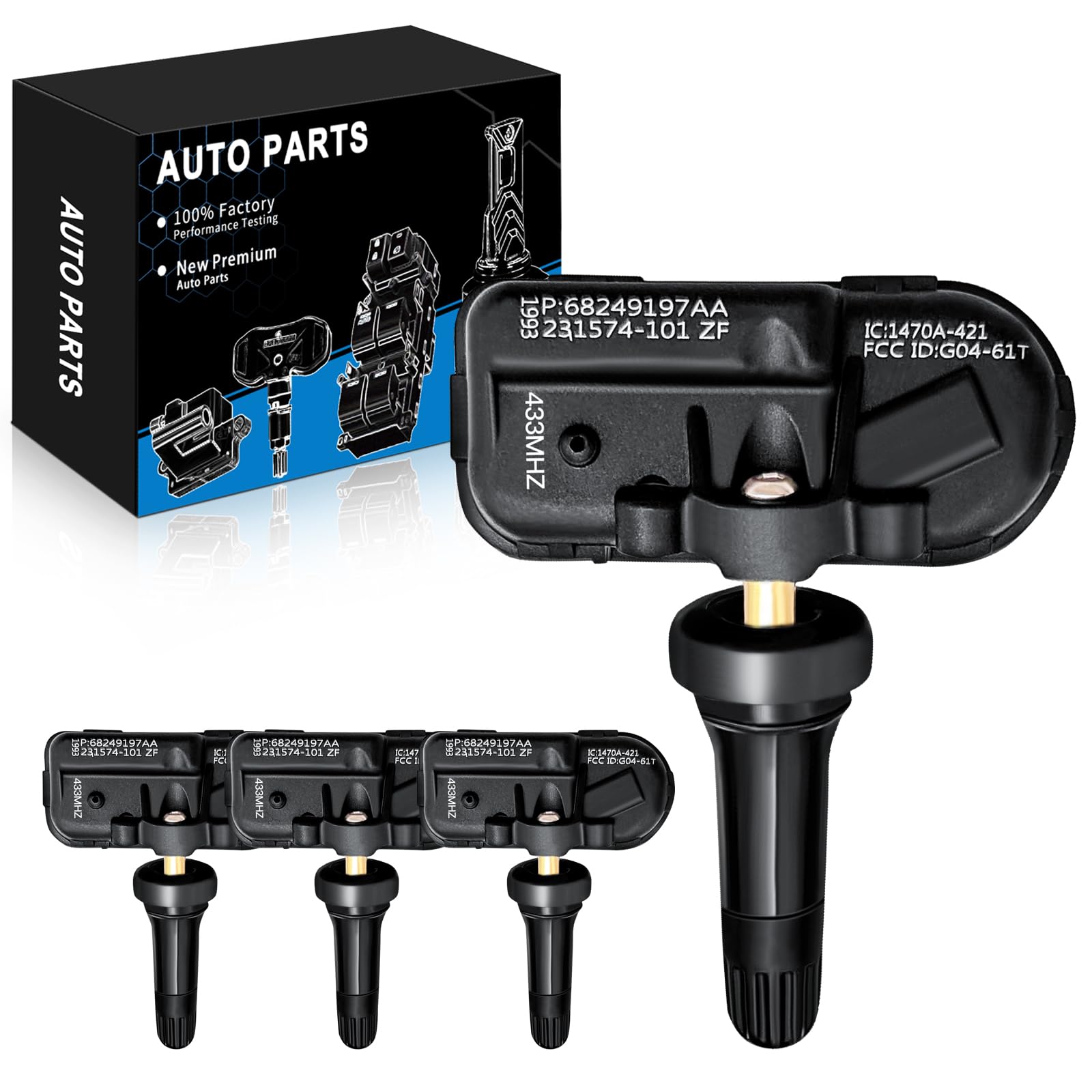 Amazon.com: SZKAIDAG Tire Pressure Sensor Pre-Programmed 434MHz TPMS ...