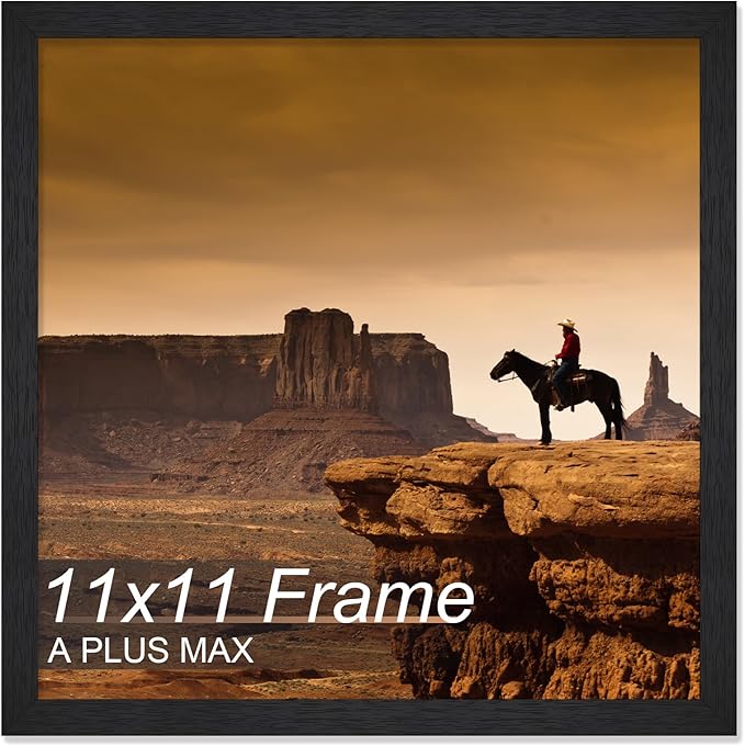 Amazon.com - A PLUS MAX Square 11x11 Frame, Black Engineered Wood ...