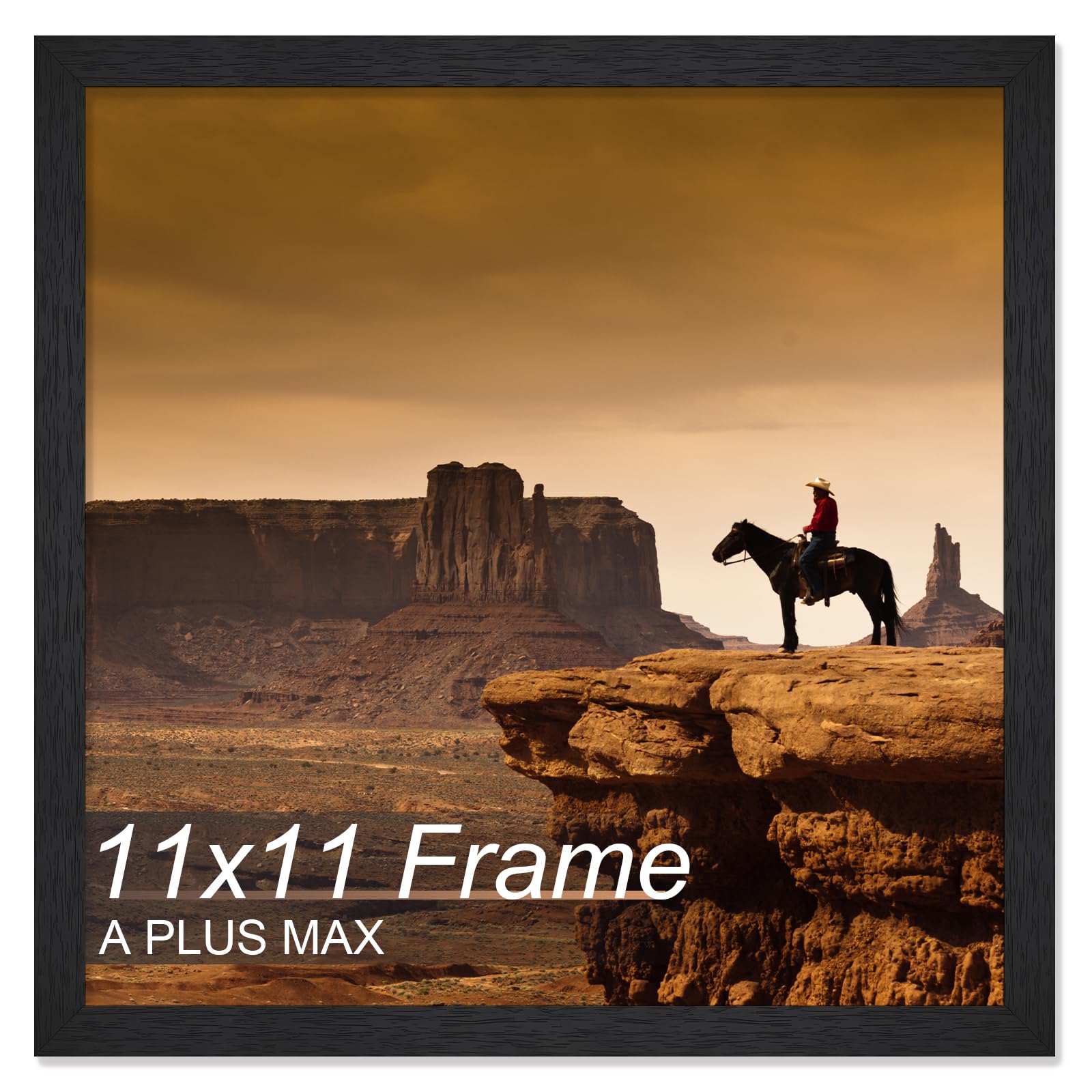 Amazon.com - A PLUS MAX Square 11x11 Frame, Black Engineered Wood ...