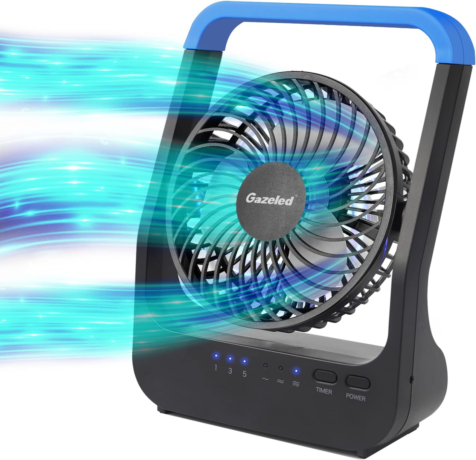 Amazon.com: Tabletop Desktop Mini Battery Operated Fan- Colors May Vary ...