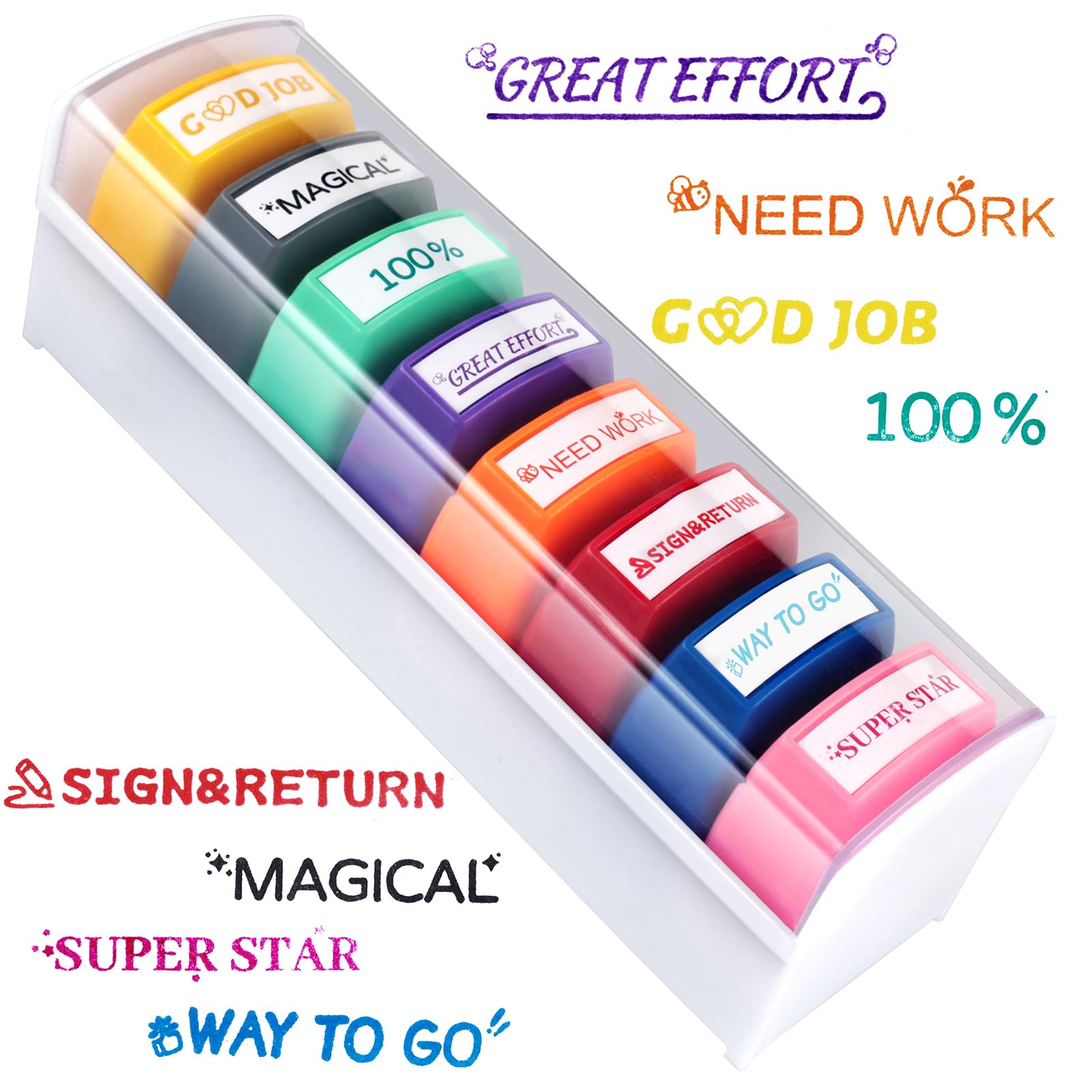 Snapklik.com : 8Pcs Teacher Stamps For Classroom Stuff Teacher Supplies ...