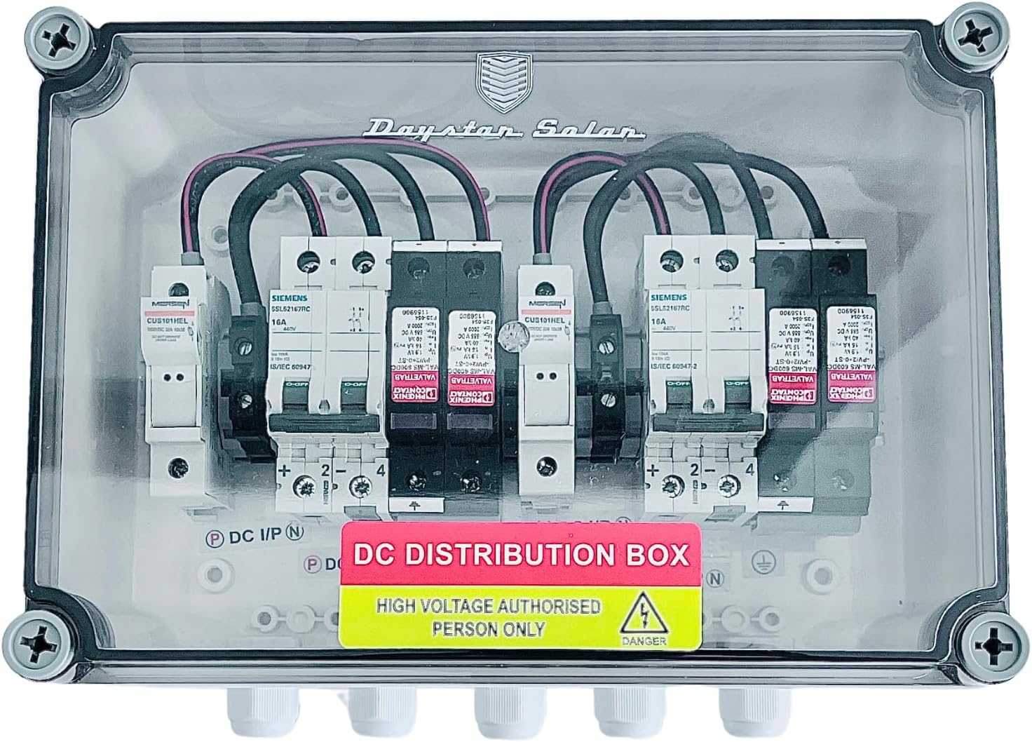 ACDB Distribution Box with MCB & SPDfor Solar Rooftop 1KW to 4KW ...