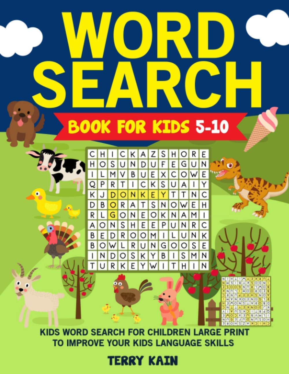 Amazon.com: Word Search Book for Kids 5-10: Kids Word Search for ...