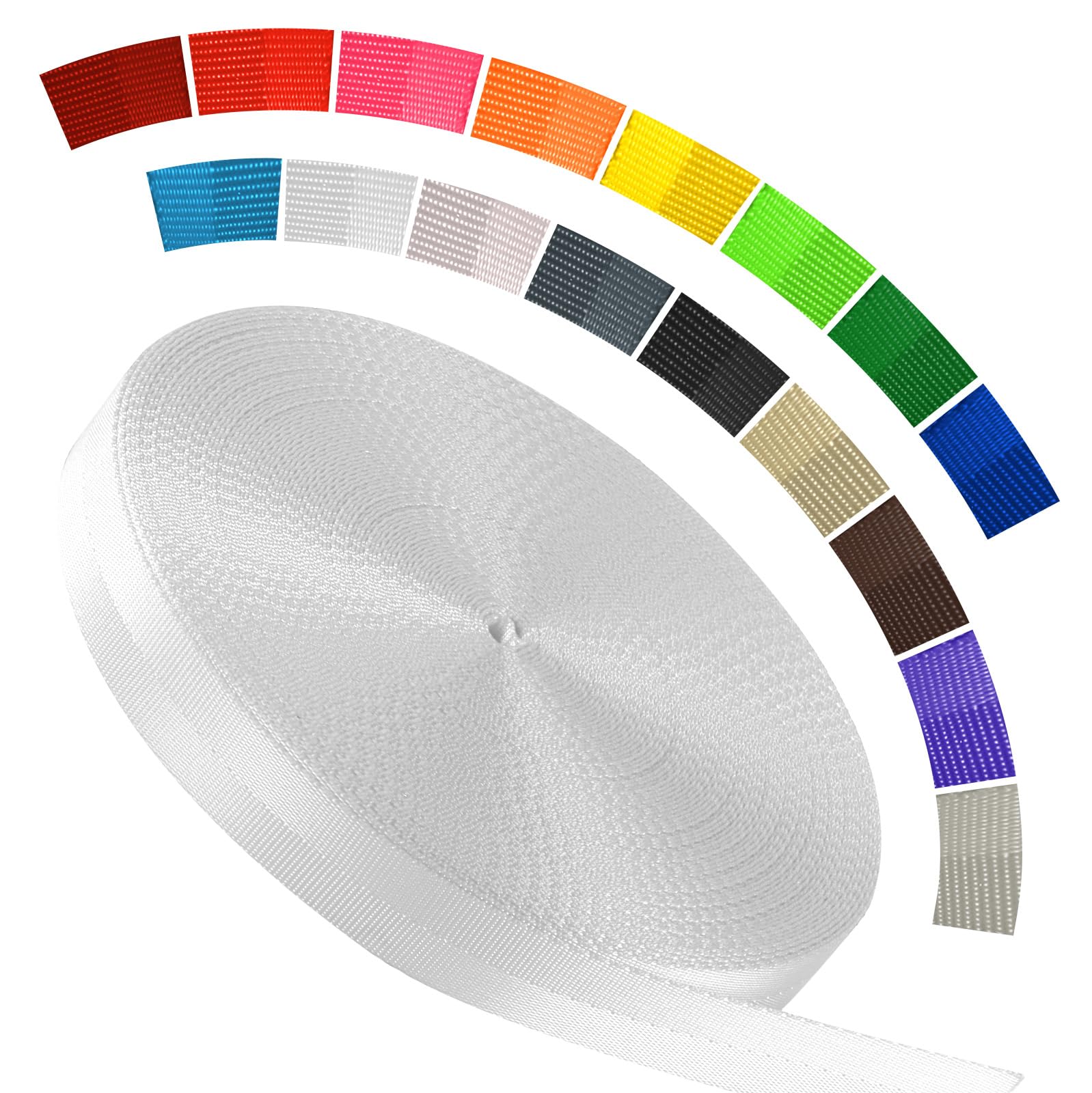 Snapklik.com : WEBSUKA Polyester Webbing Strap 16+Colors 1&15&19 16.5 ...