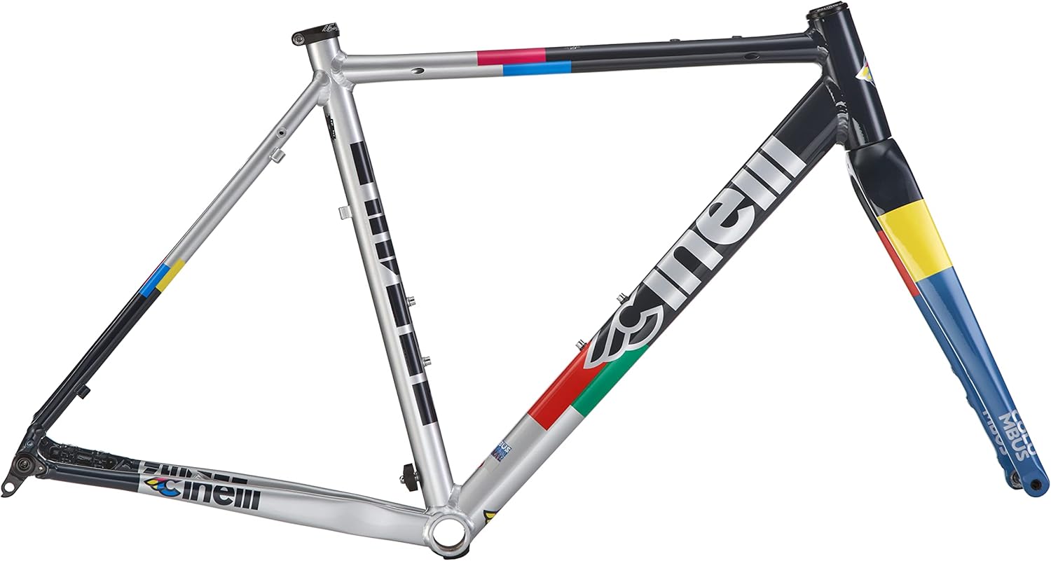 Amazon.com: Cinelli Zydeco Frameset, Ride on a Rainbow, Large (56cm ...
