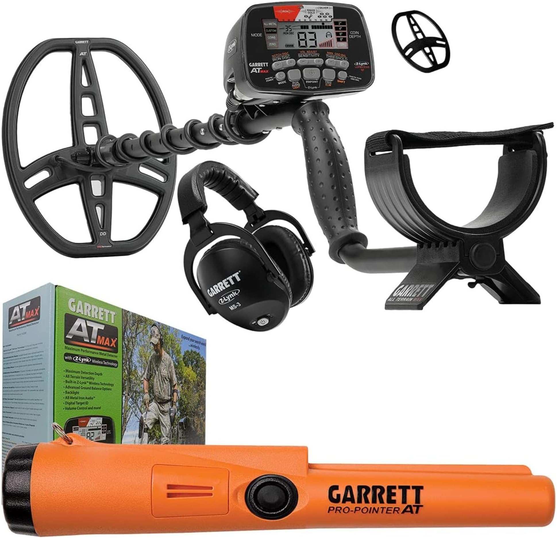 Amazon.com : Garrett Metal Detectors Metal Detector, Garrett AT Max All ...
