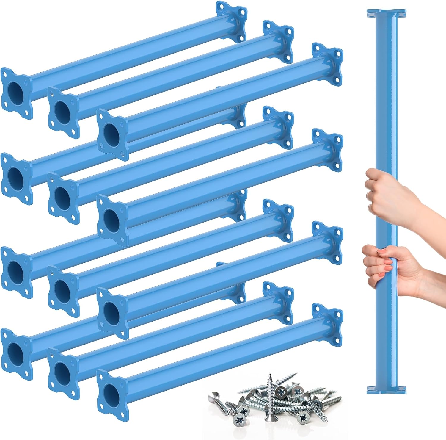 Amazon.com: Sulythw 12 Pcs Steel Monkey Bars Ladder Rungs Hardware Kit ...