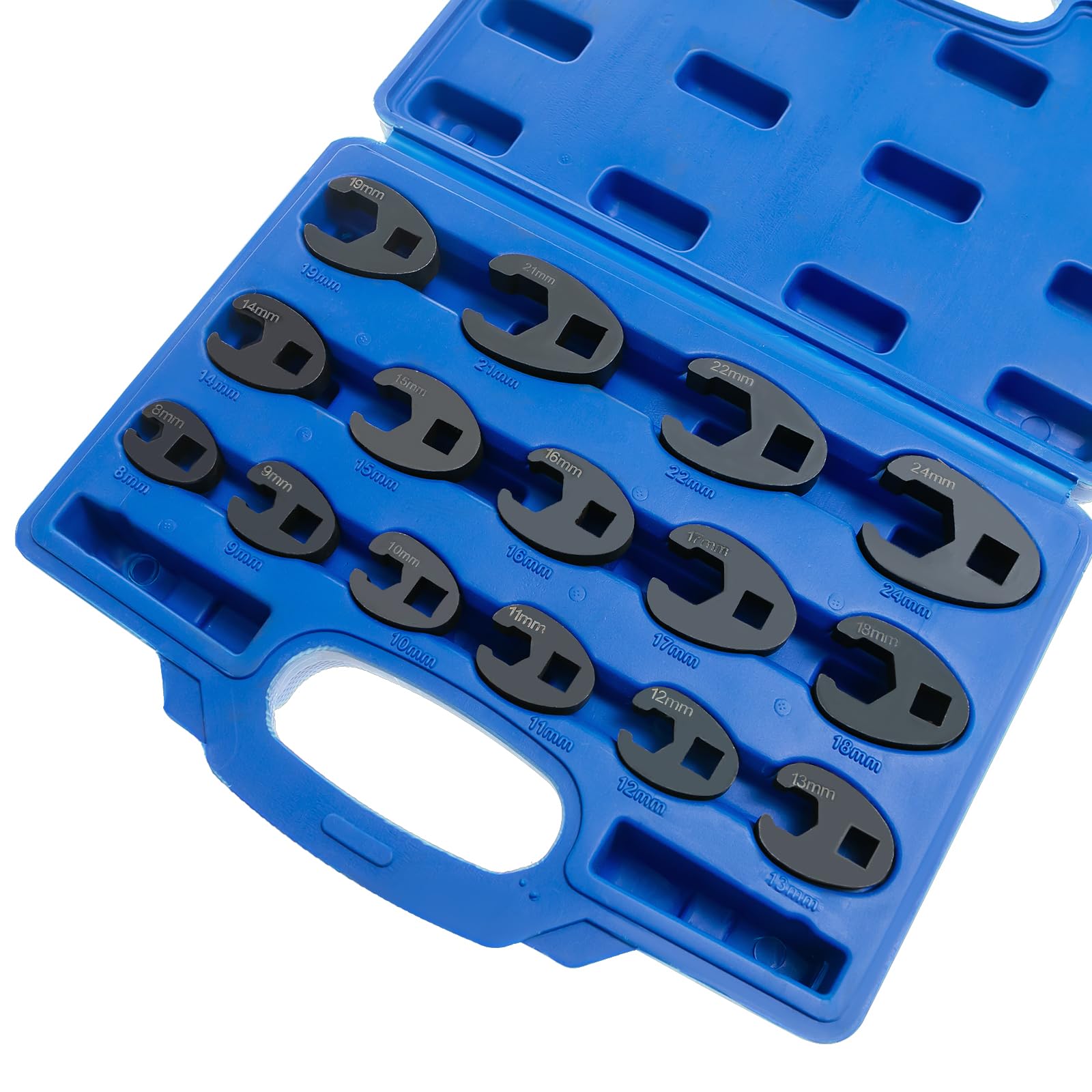 Snapklik.com : Crows Foot Wrench Set 15pc Metric Crows Foot Wrench ...